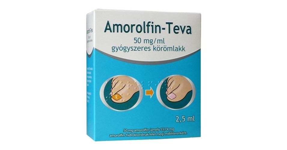 AMOROLFIN-TEVA 50MG/ML GYÓGYSZERES KÖRÖMLAKK 2,5ML